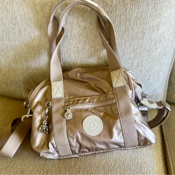 Kipling | Bags | Kipling Rose Gold Handbag | Poshmark